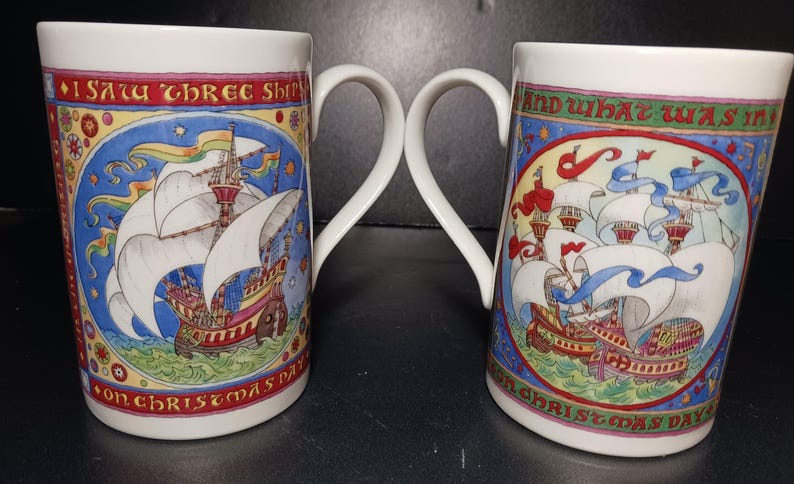 Dunoon Mugs- Christmas Carol Series - Etsy