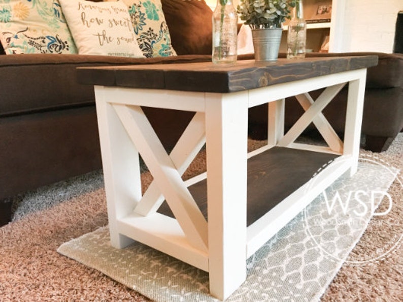 Custom Farmhouse Coffee Table Rustic Coffee Table | Etsy