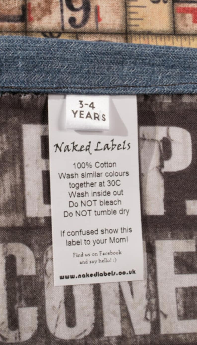 Sizing Labels Mix Add Your Own Sizes Clothing Labels // - Etsy UK