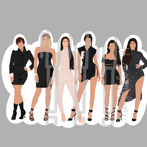 Kris Jenner Works Hard Letter Board Sticker Kardashian - Etsy