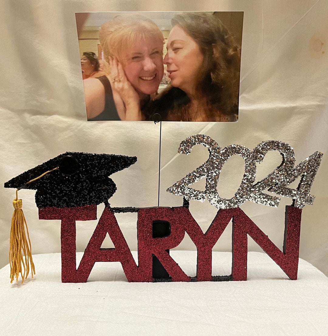 Personalized Graduation Centerpiece, Keepsake, & Photo Holder/balloon ...