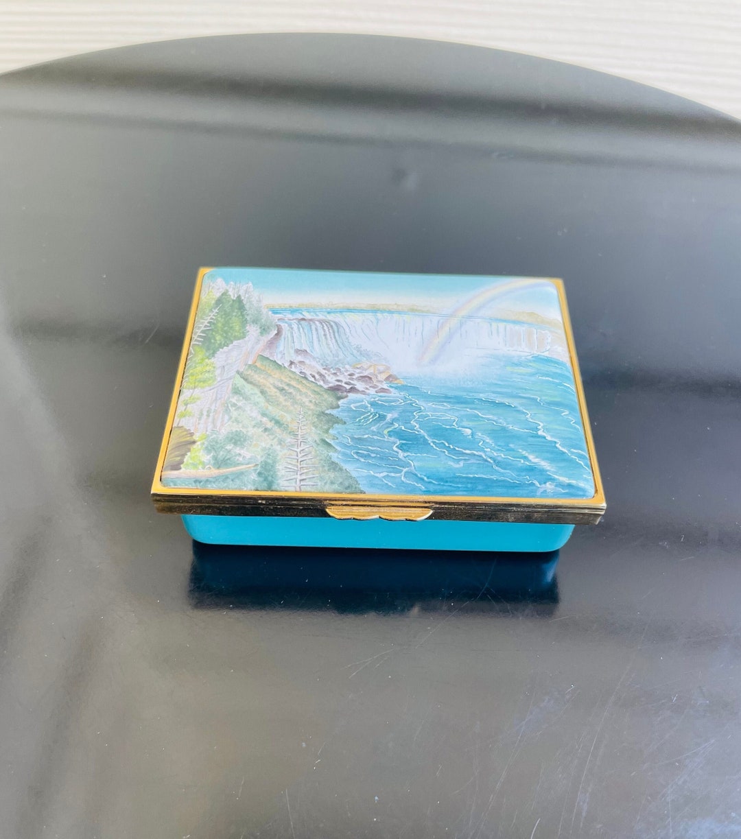 Halcyon Days Trinket Pill Box Niagra Falls 15/100 Limited Edition ...