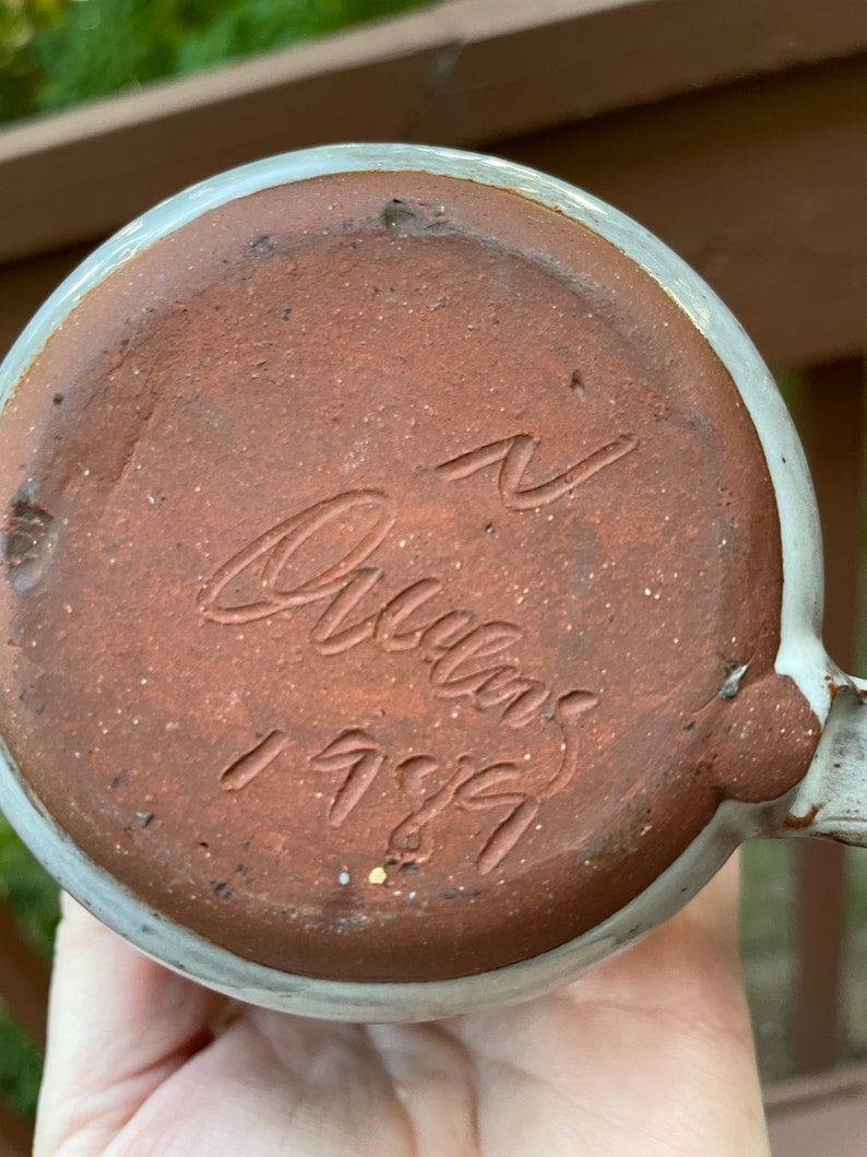 Pottery Mug/ Strasburg Va/ Cory / Seagrove Marley / Overlace - Etsy