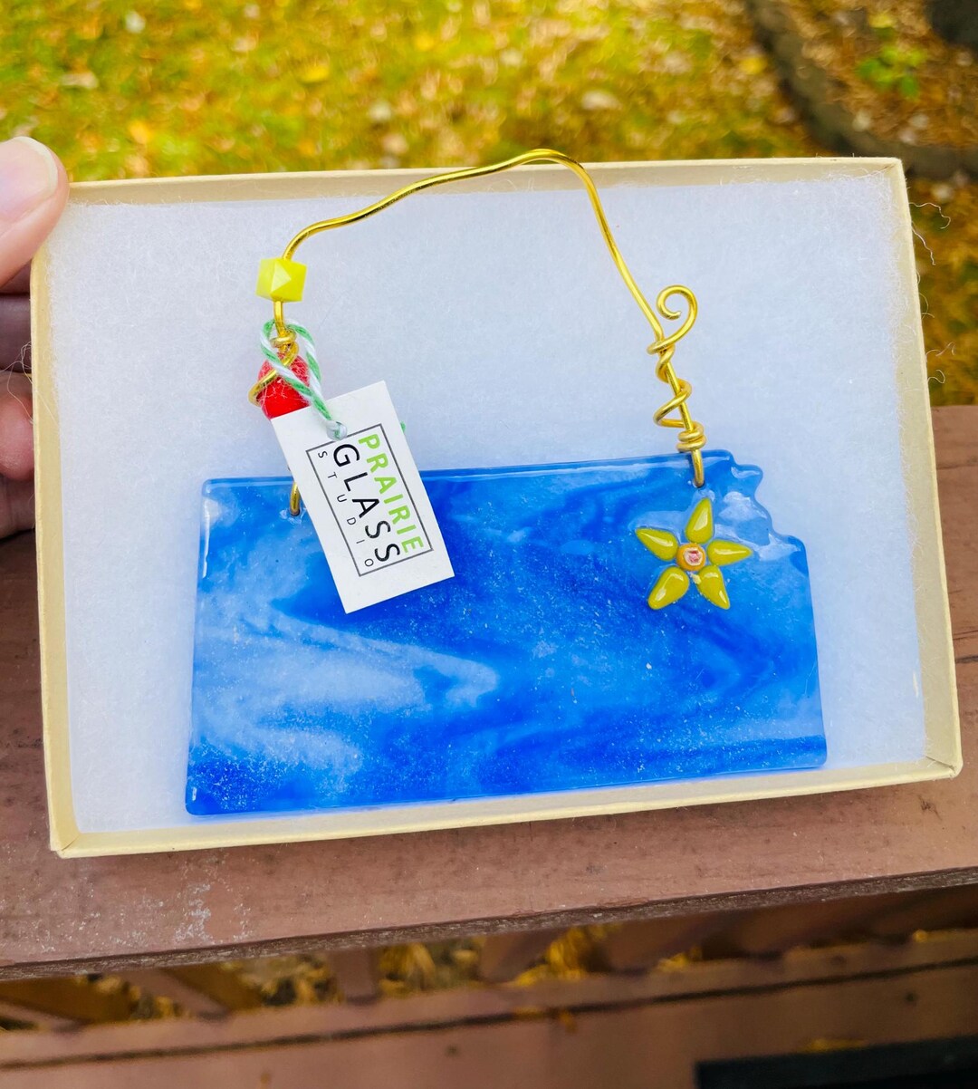 Prairie Glass Studio Hand Blown Art Glass Christmas Ornament Topeka ...