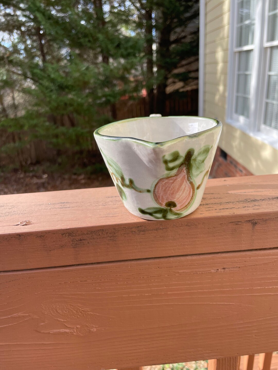 John B. Taylor, Louisville Pottery Stoneware, Harvest Pears Creamer ...