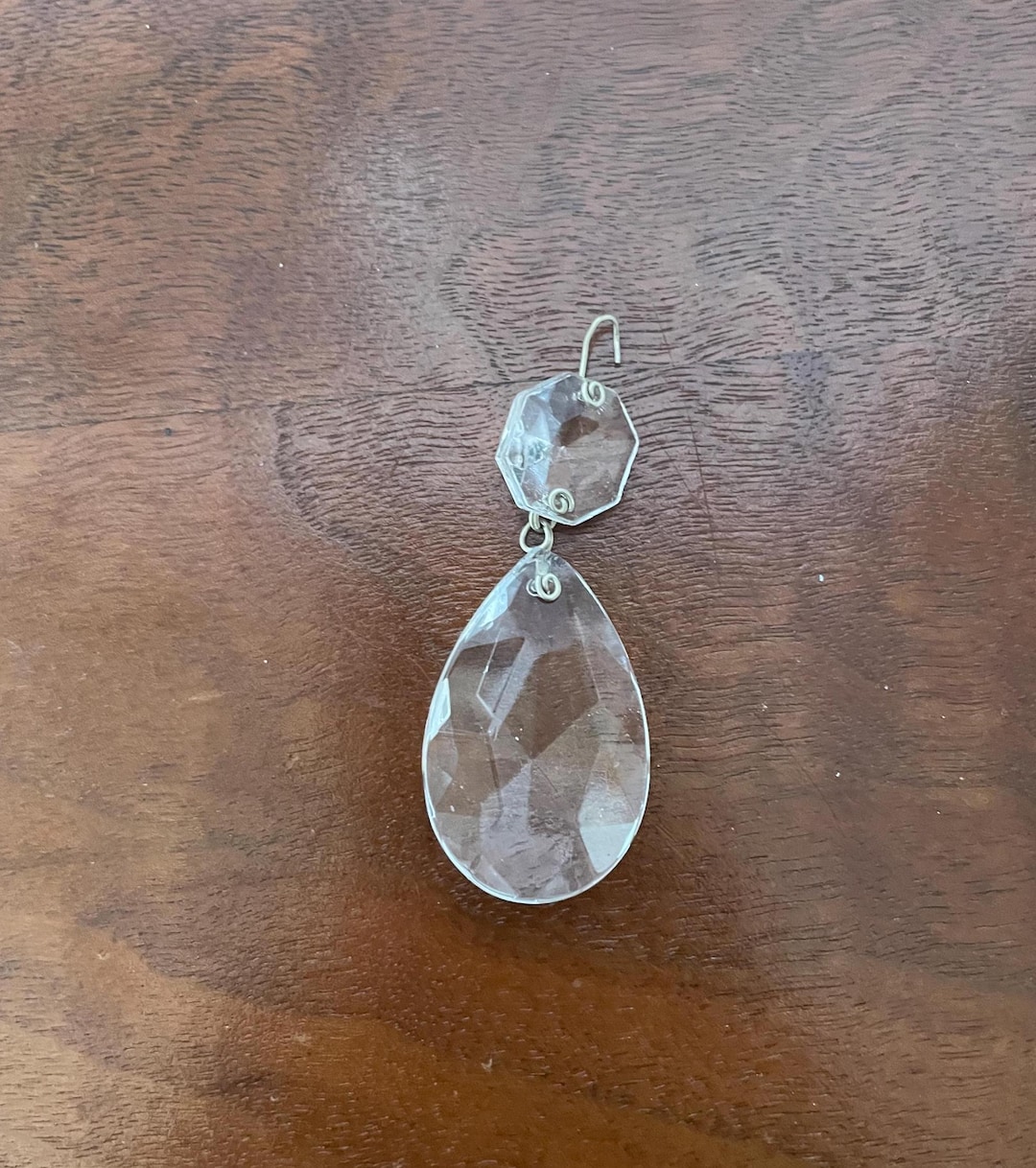 Antique Teardrop Chandelier Crystal Pendants With Octagon Prism - 1.5 ...