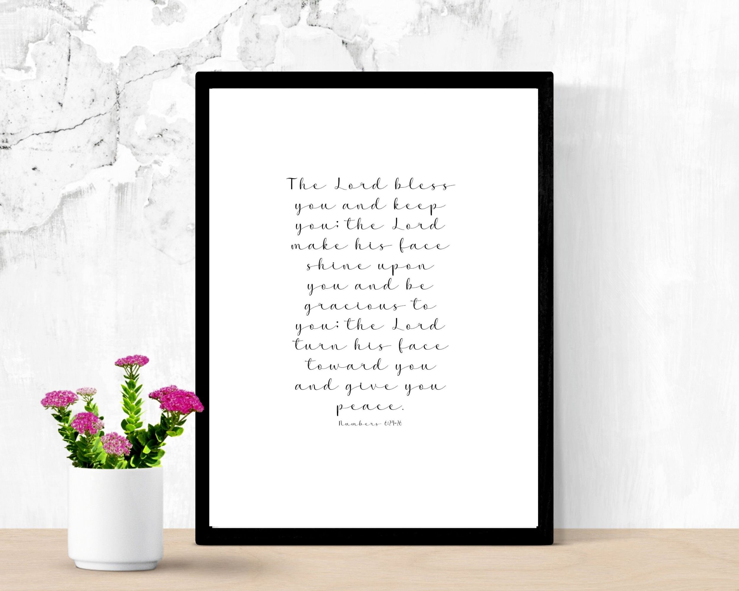 Numbers 6:24-26 Verse Printable, Bible Verse Download Printable Home ...