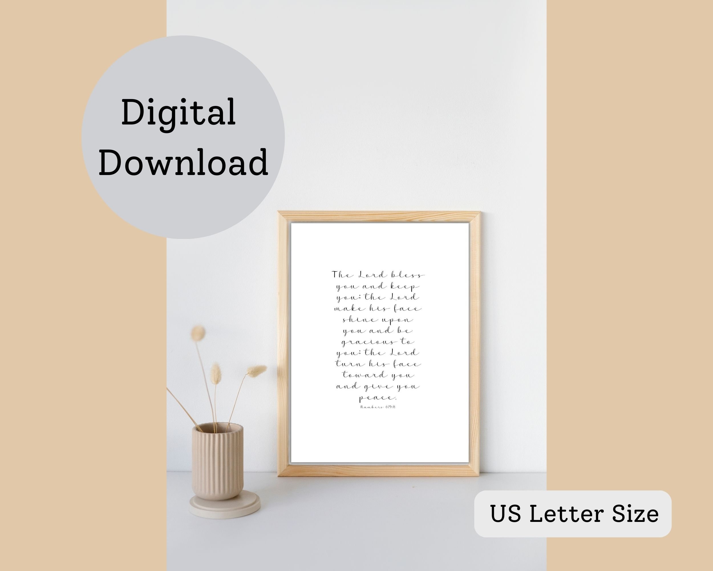 Numbers 6:24-26 Verse Printable, Bible Verse Download Printable Home ...
