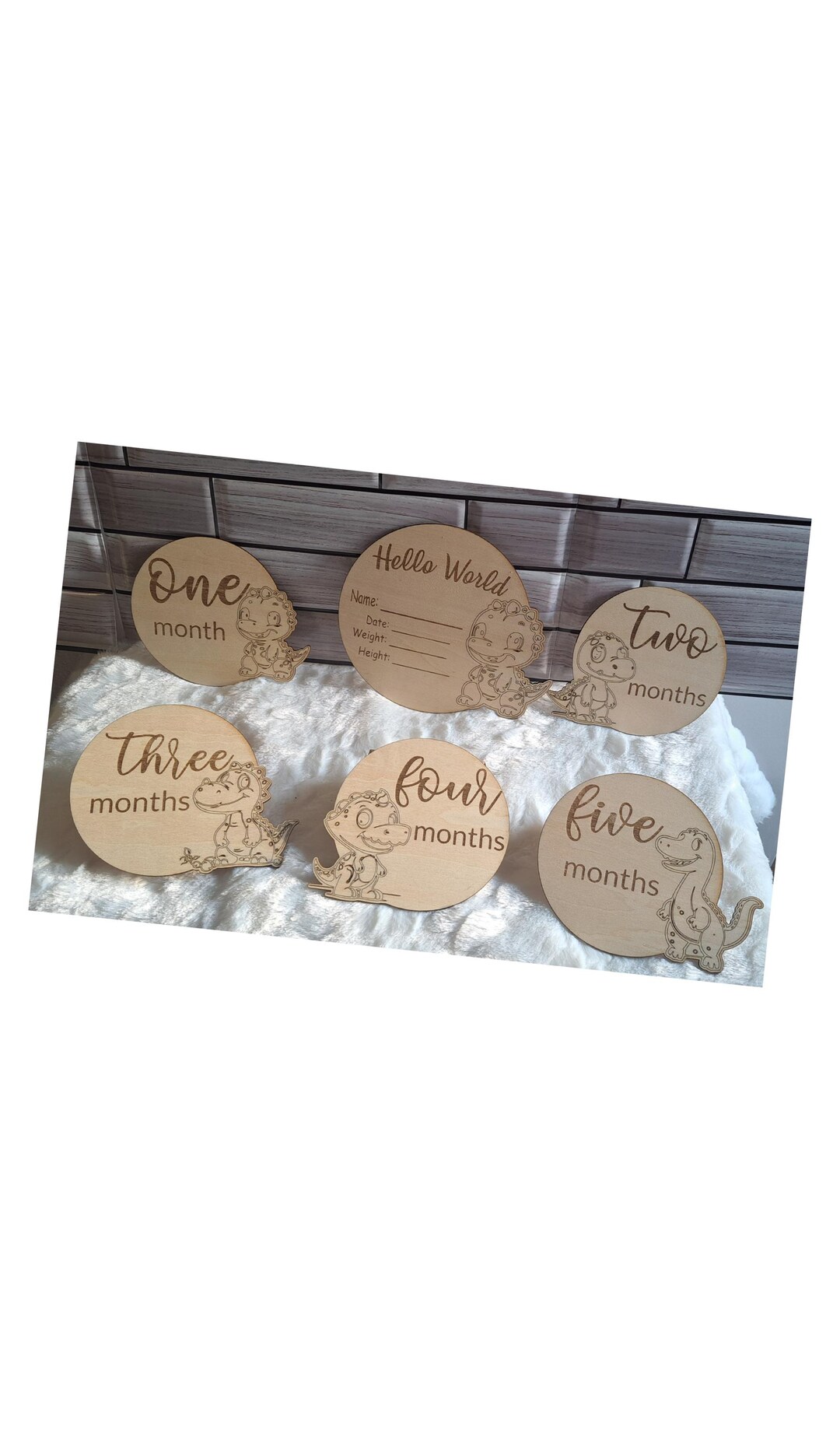 Dinosaur Birth Milestone Plaques Personalized Baby Milestones - Etsy