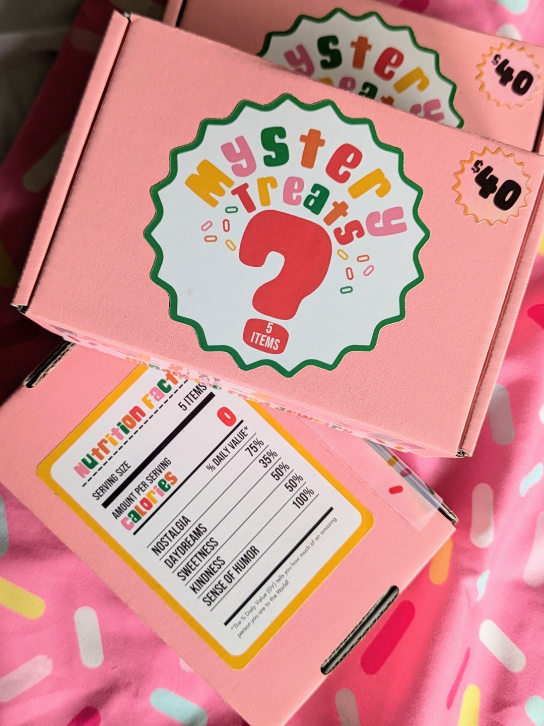 Mystery Lucky Treat Box, Mystery Polymer Clay Food Jewelry, Five Random ...