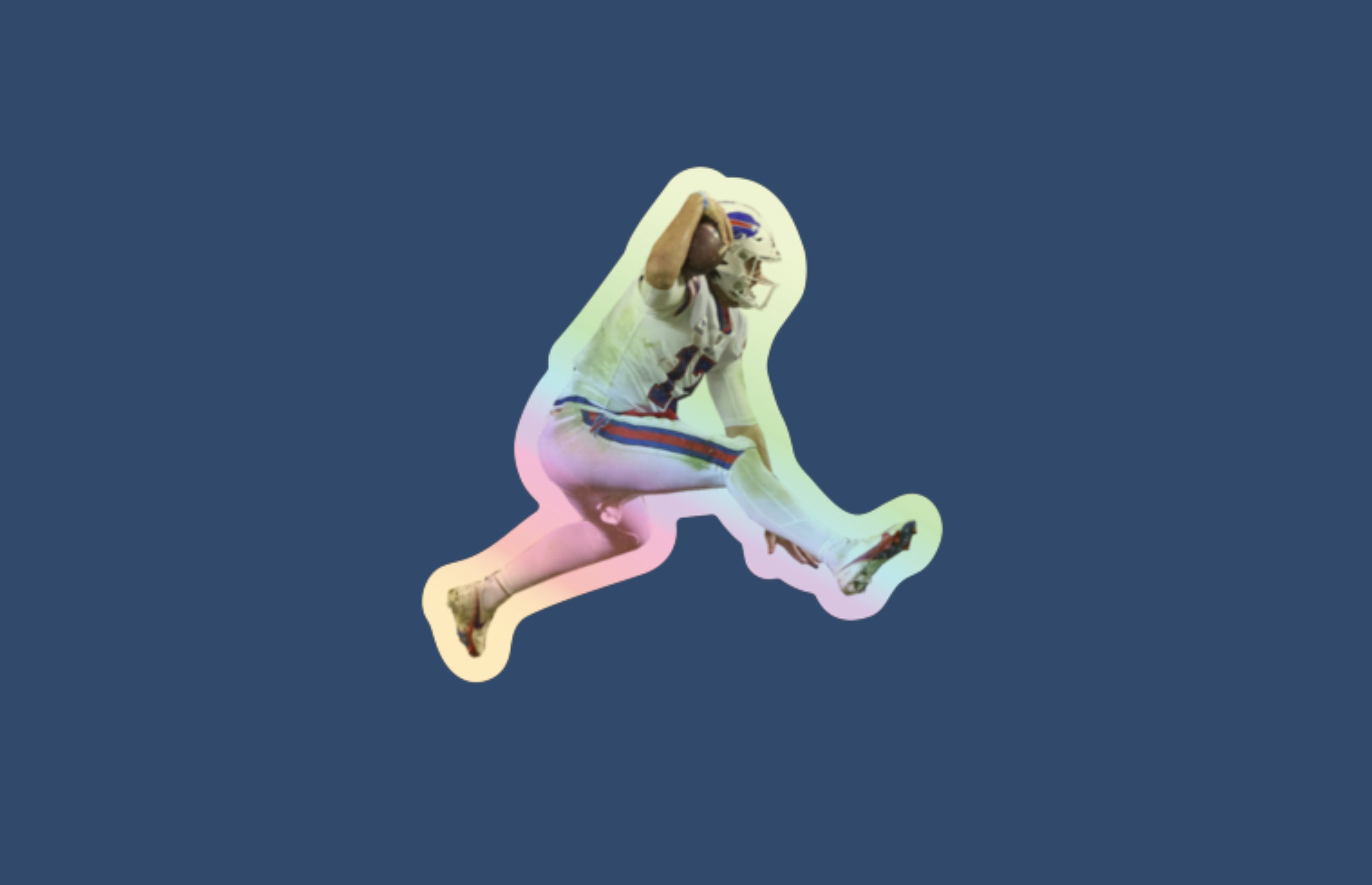 Leaping MVP Buffalo Bills Josh Allen Sticker Holographic - Etsy
