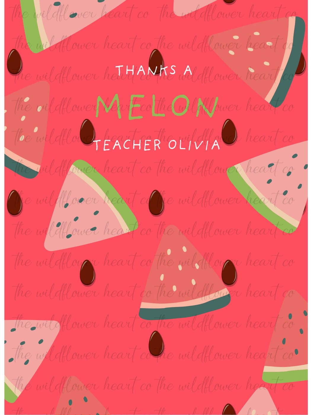 One in A Melon Teacher, Teacher Appreciation, Back to School Gift for ...