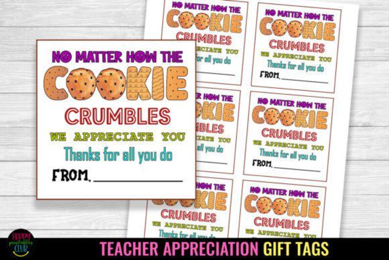 Cookie Appreciation Sign, Cookie Sign, Appreciation Week Printable Sign ...