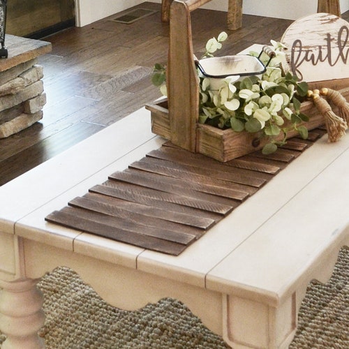Wooden Table Runner Rustic Home Decor Tabletop Centerpiece - Etsy