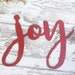 Joy Metal Sign Metal Wall Art Porch Decor Metal Words Christmas Front ...