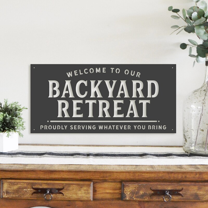 Backyard Signs - Etsy