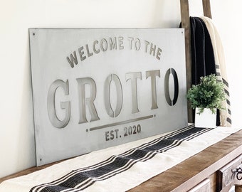 Welcome to Grotto Sign - Etsy