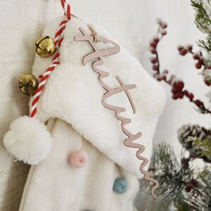 Stocking Name Stocking Names Metal Stocking Name Tag Christmas Decor ...