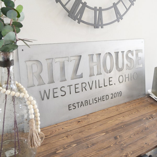 Home Established Sign - Etsy