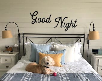 Sweet Dreams With Heart Quote Floating Metal Wall Art Print Plaque Set ...