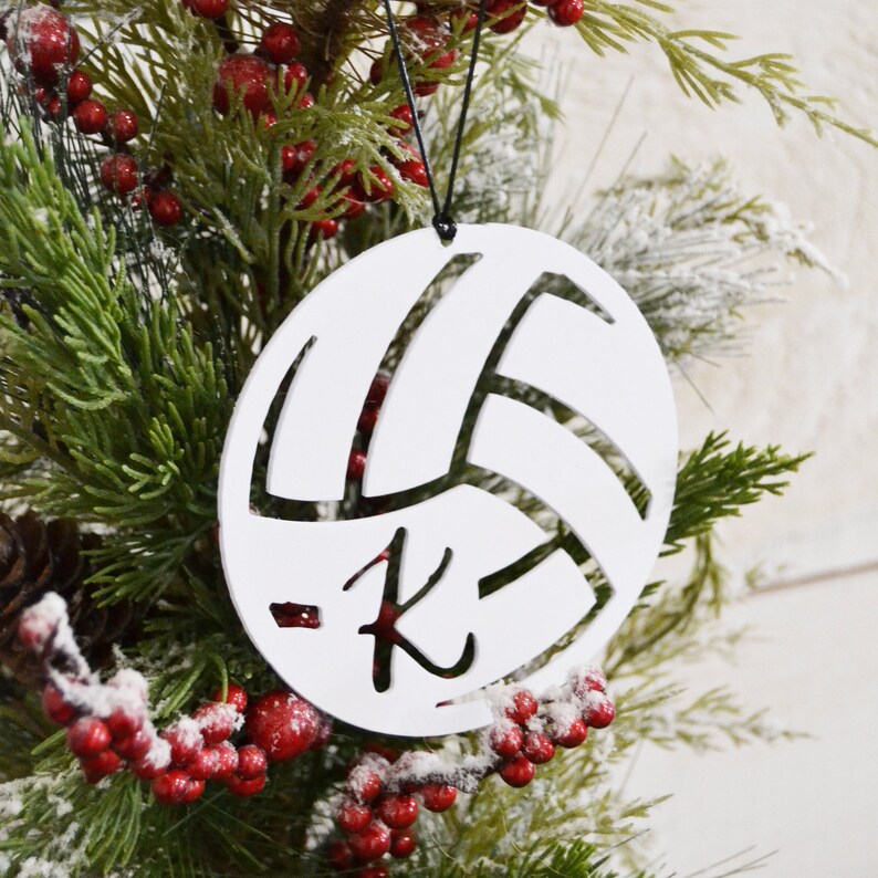 Volleyball Metal Ornament Christmas Tree Decor Volleyball - Etsy