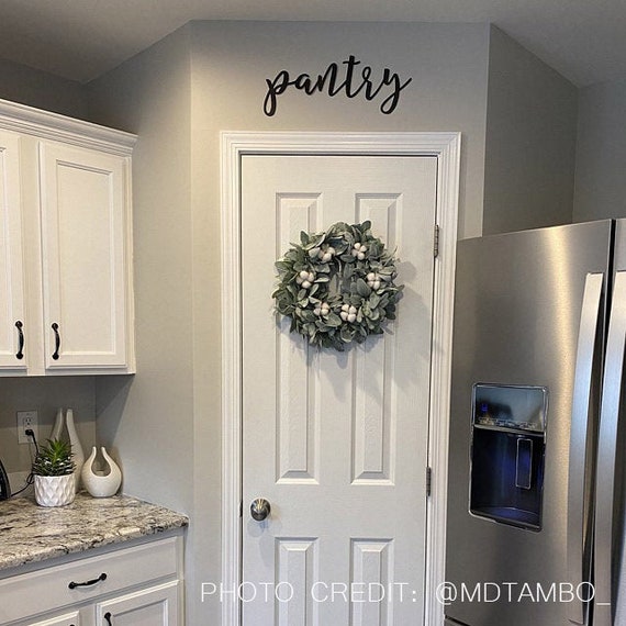 Pantry Metal Word Metal Wall Art Metal Decor Kitchen - Etsy