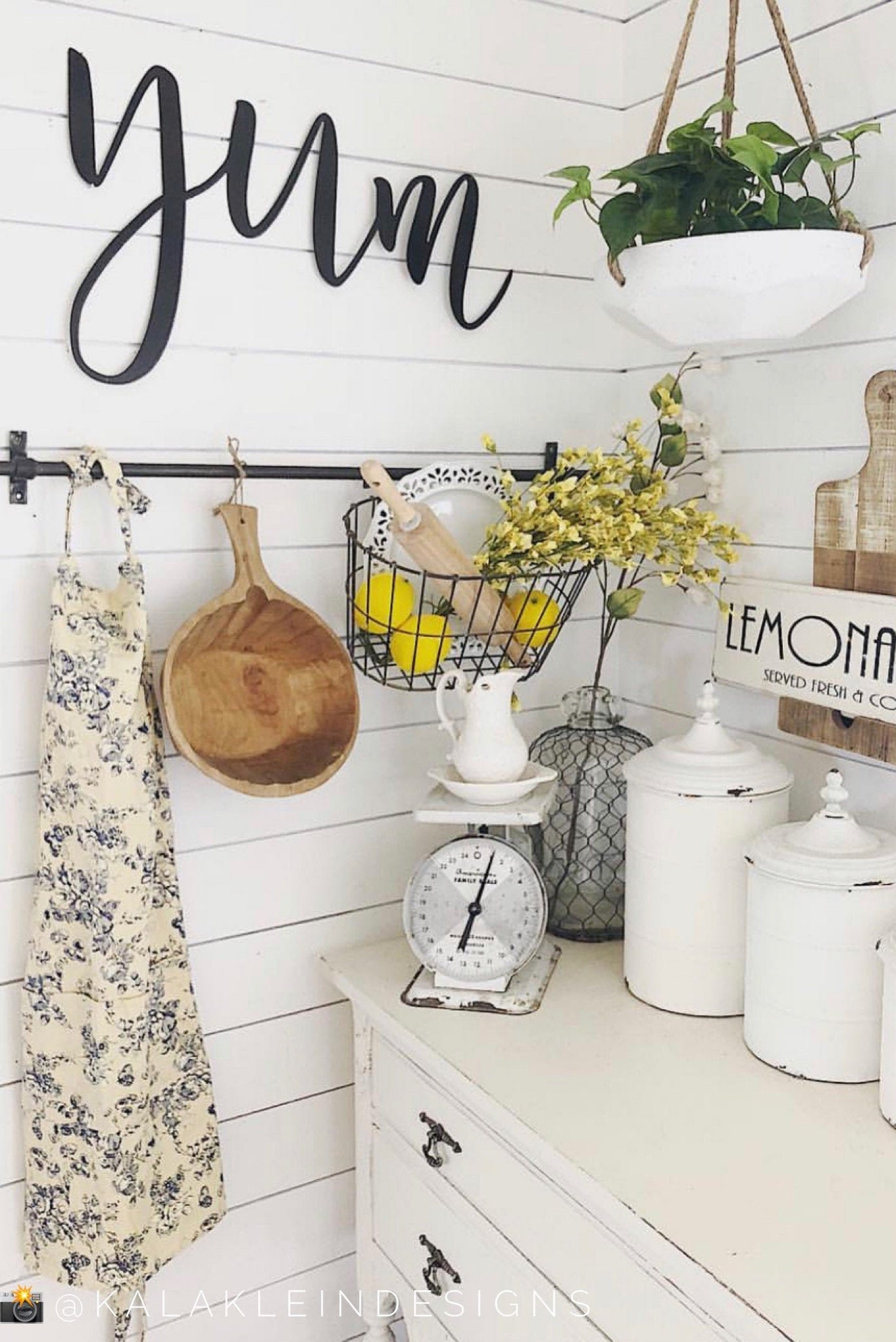 Yum Metal Sign Metal Wall Art Yum Sign Metal Words Metal Wall Decor ...