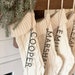 Modern Stocking Name Stocking Names Metal Stocking Name Tag christmas ...