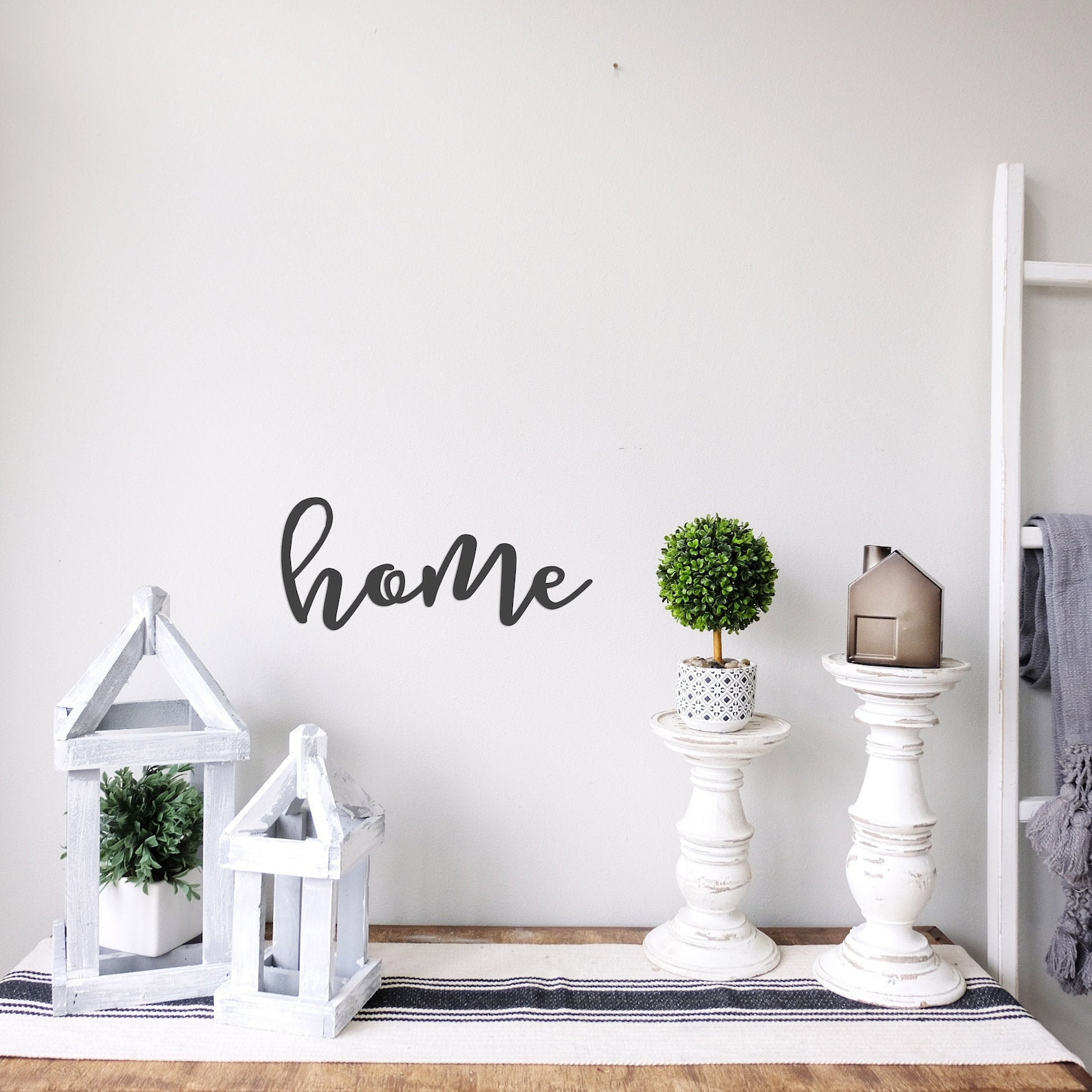 Home Metal Sign Metal Wall Art Home Sign Metal Words | Etsy