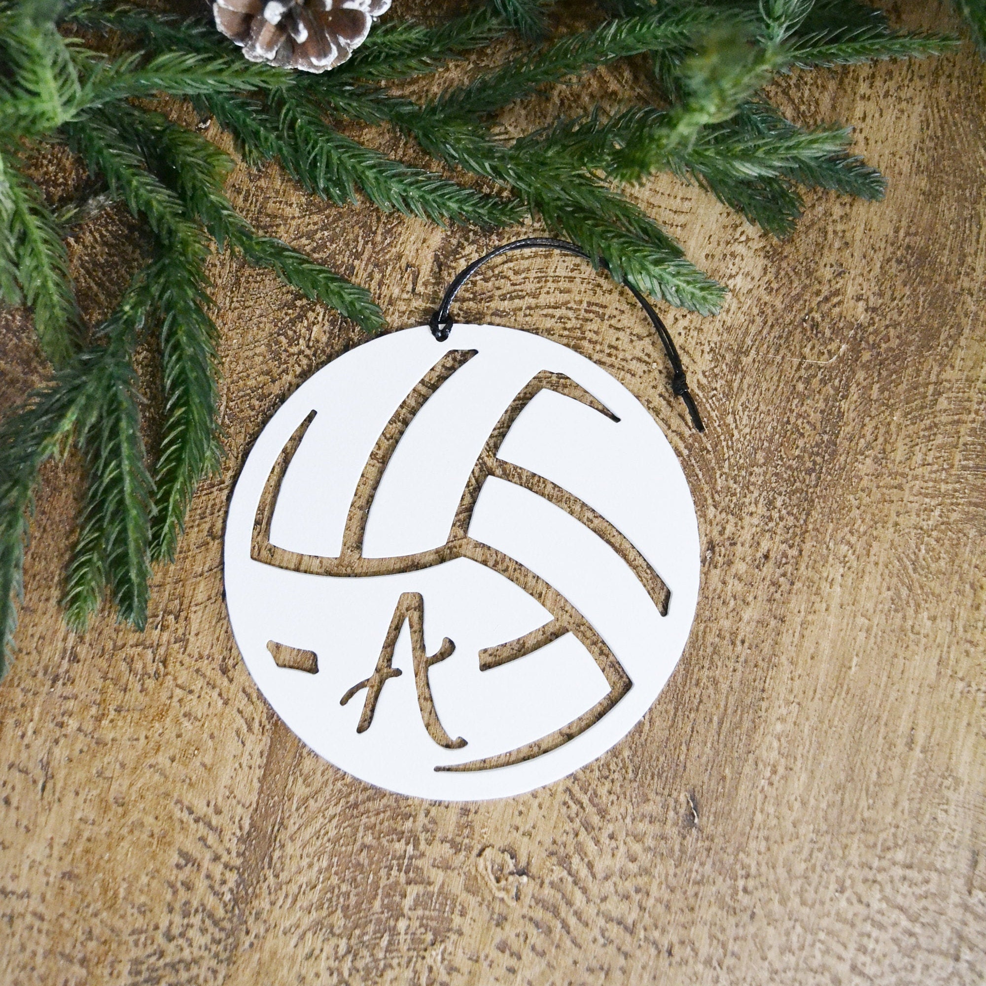 Volleyball Metal Ornament Christmas Tree Decor Volleyball | Etsy