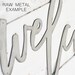Happy Metal Sign Metal Wall Art Happy Word Sign Metal - Etsy