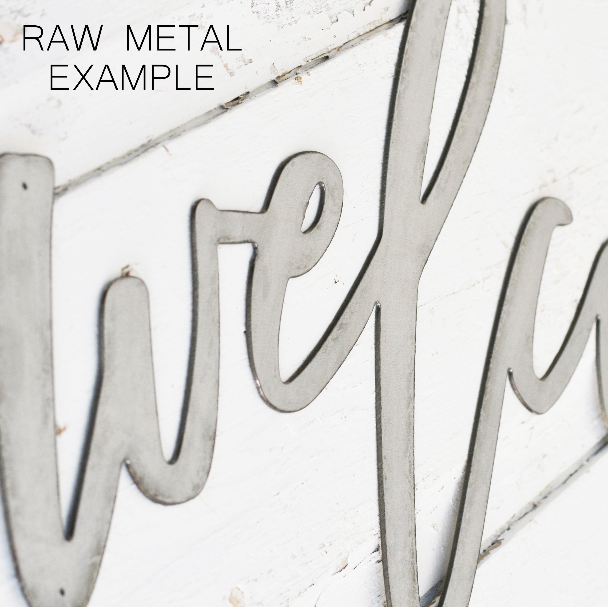 Happy Metal Sign Metal Wall Art Happy Word Sign Metal - Etsy