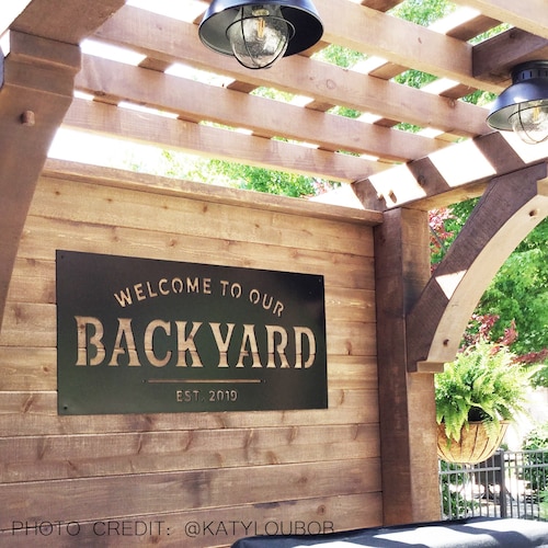 Personalized Backyard Oasis Backyard Memories Metal Sign - Etsy