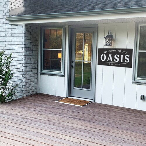 Personalized Backyard Oasis Backyard Memories Metal Sign - Etsy