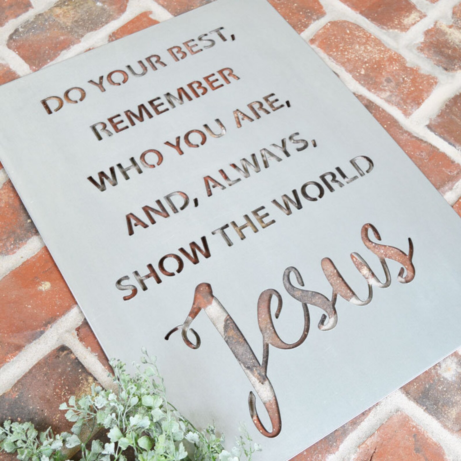 Show the World Jesus Metal Sign Inspirational Do Your | Etsy