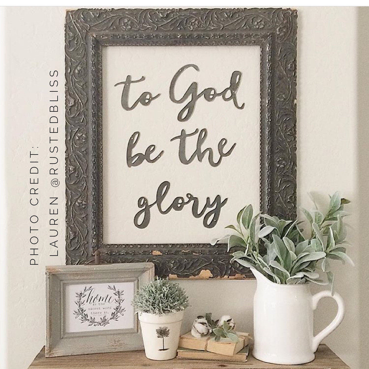 To God Be the Glory God Sign Metal Sign Church Decor - Etsy