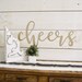 Cheers Metal Sign Metal Wall Art Cheers Sign Metal Words - Etsy