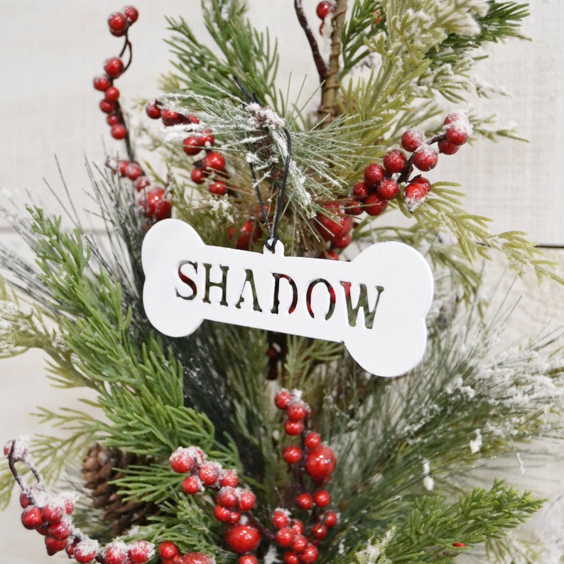 Dog Bone Metal Ornament Christmas Tree Decor Christmas | Etsy