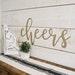 Cheers Metal Sign Metal Wall Art Cheers Sign Metal Words - Etsy