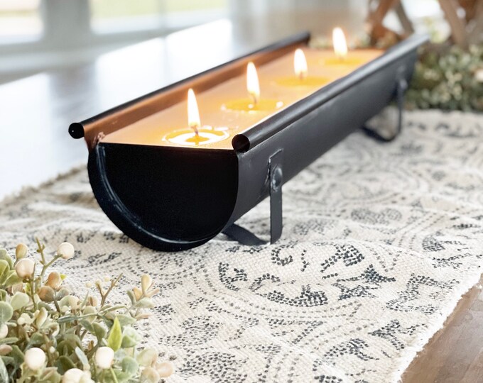 BUNDLE Table Runner Chicken Feeder Candle Dining Table Decor Tabletop ...