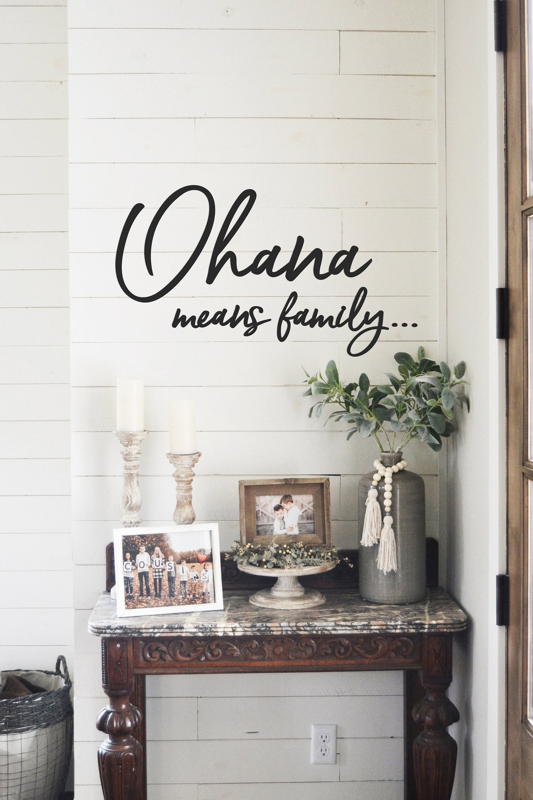 Ohana Means Family Metal Wall Art Ohana Wall Decor Metal Sign Simply ...