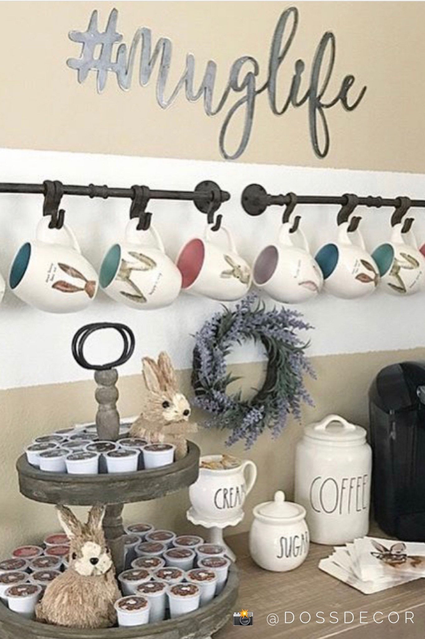 Mug Life Coffee Dining Room Coffee Bar Metal Wall Art | Etsy