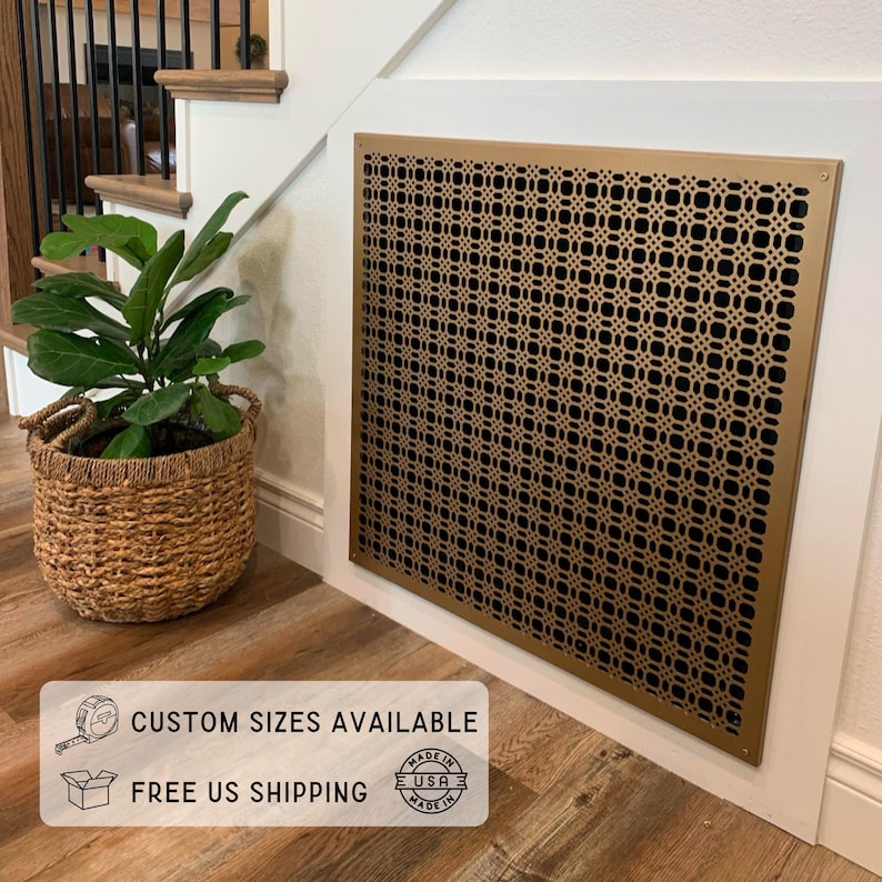 Decorative Metal Vent Cover Vintage HVAC Grille for Return or Supply ...