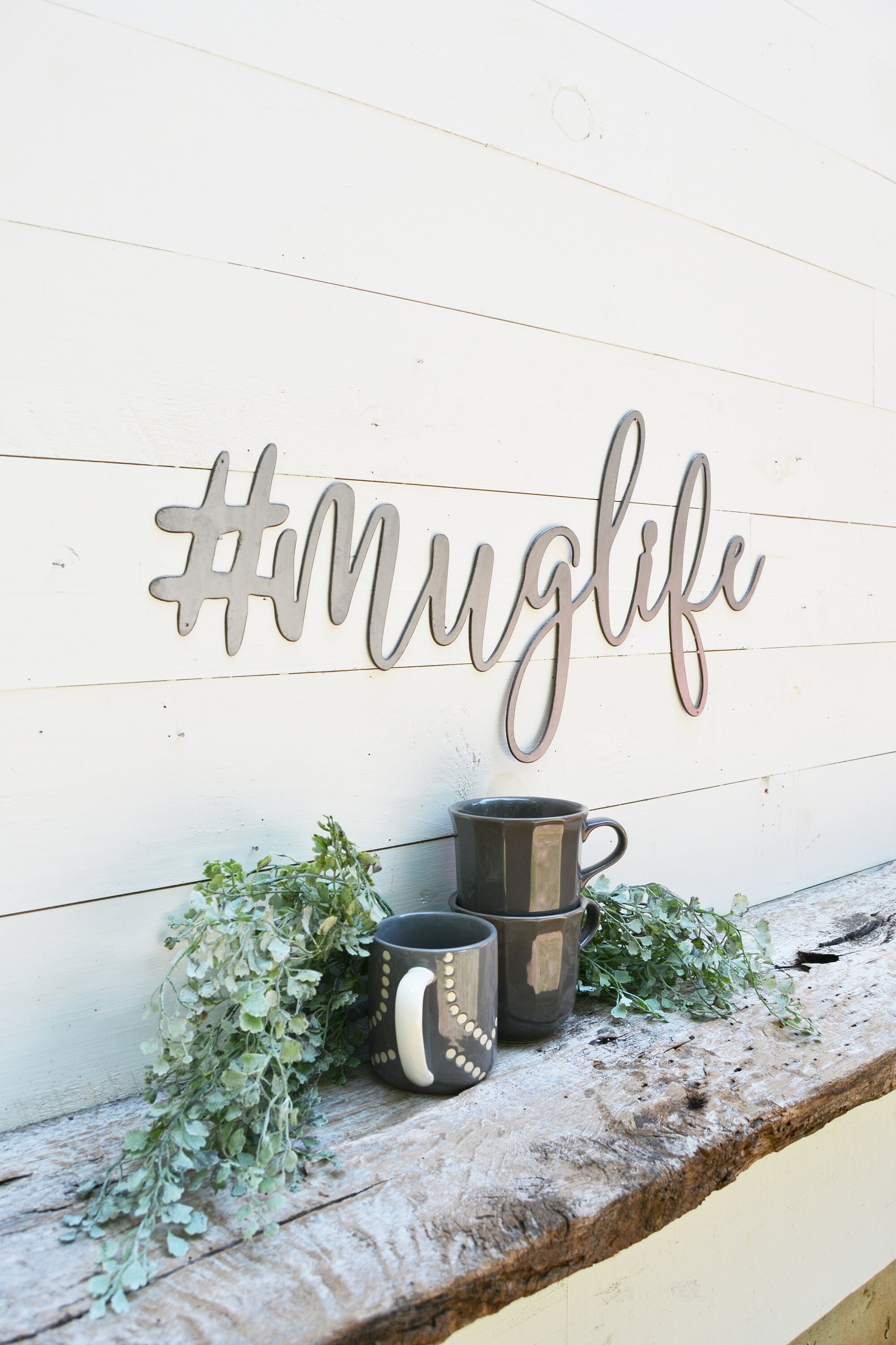 Mug Life Coffee Dining Room Coffee Bar Metal Wall Art - Etsy