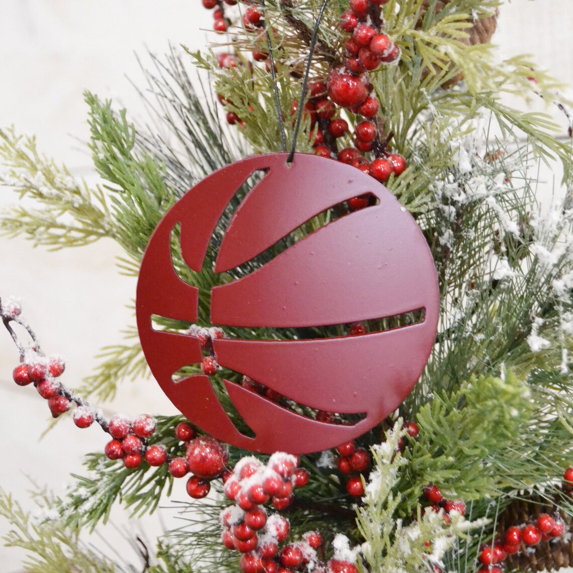 Basketball Metal Ornament Christmas Tree Decor Basketball - Etsy