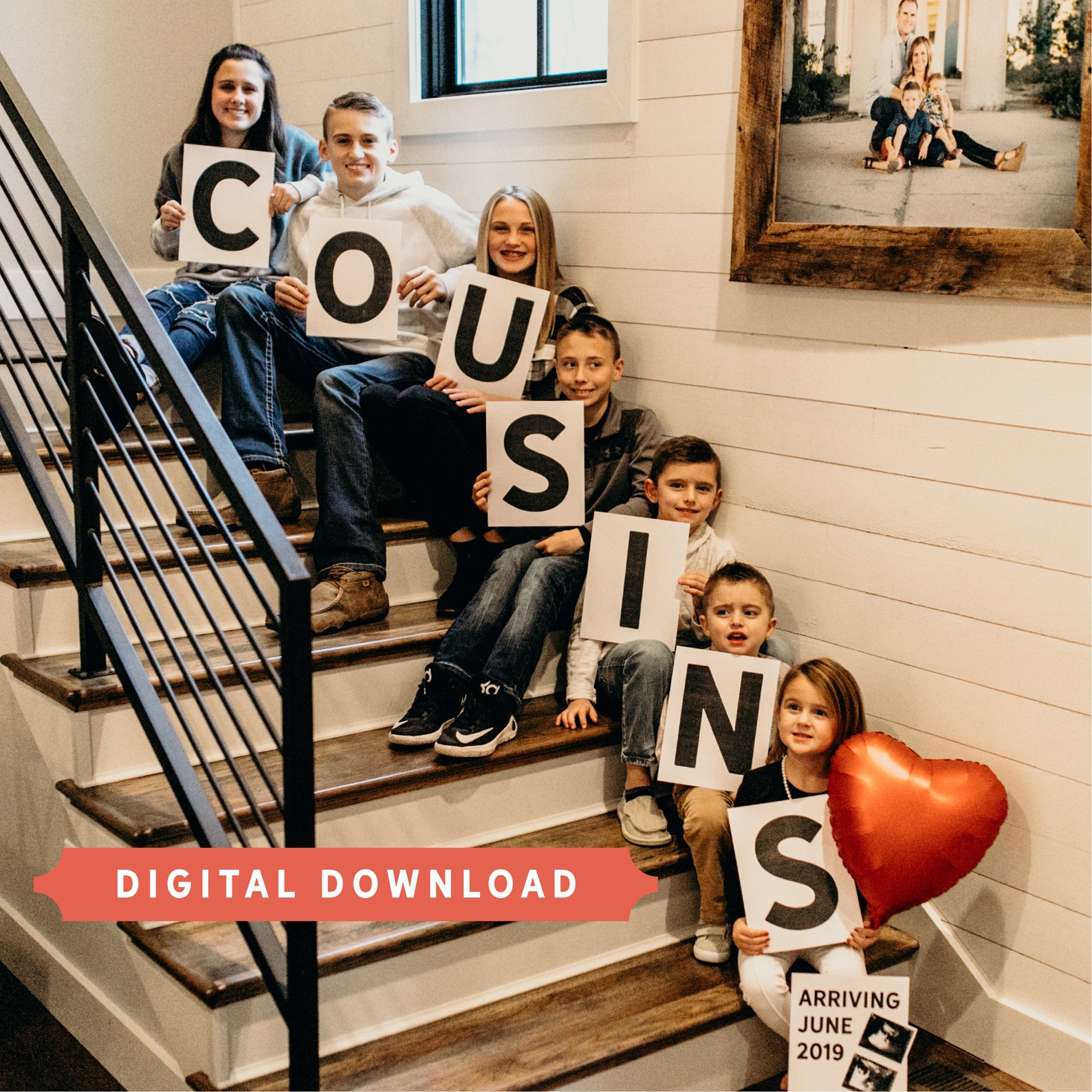 Cousins Printable Art Downloadable Print Kids Children Motivational ...