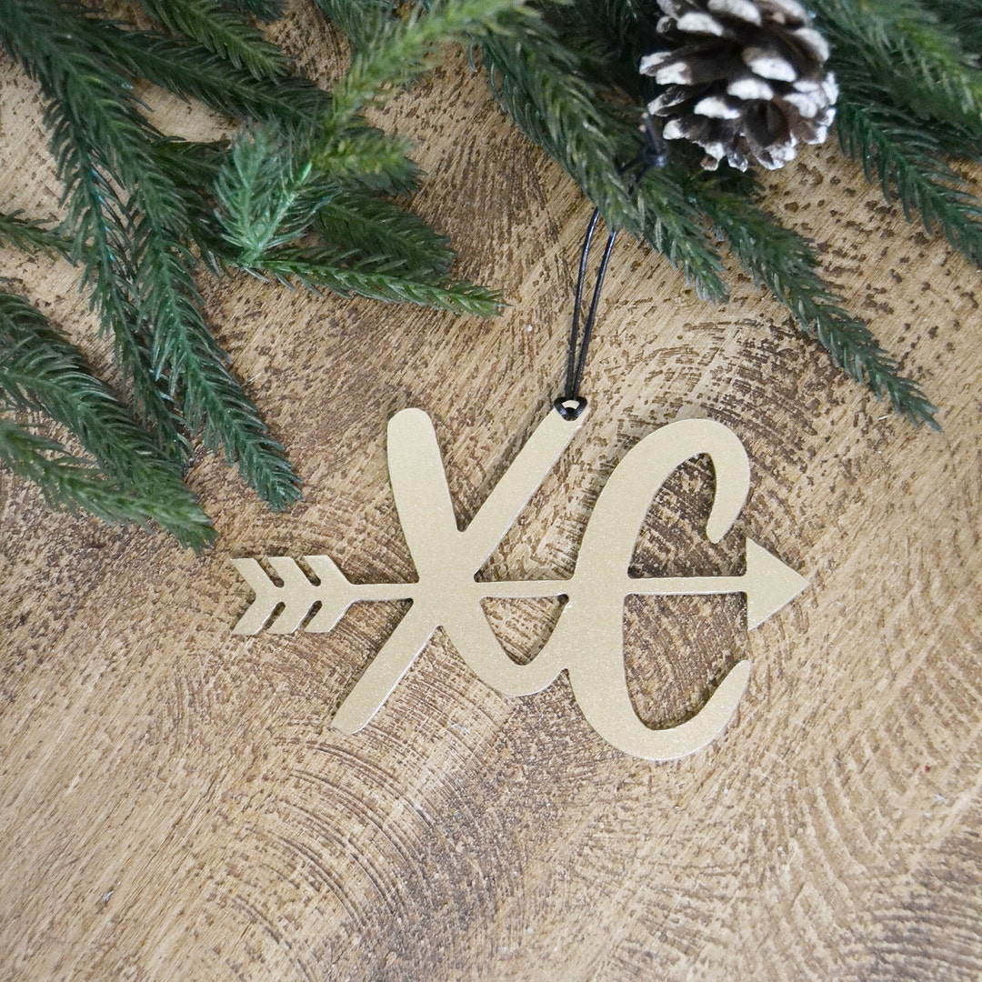 Cross Country Metal Ornament Christmas Tree Decor XC Running Tree ...