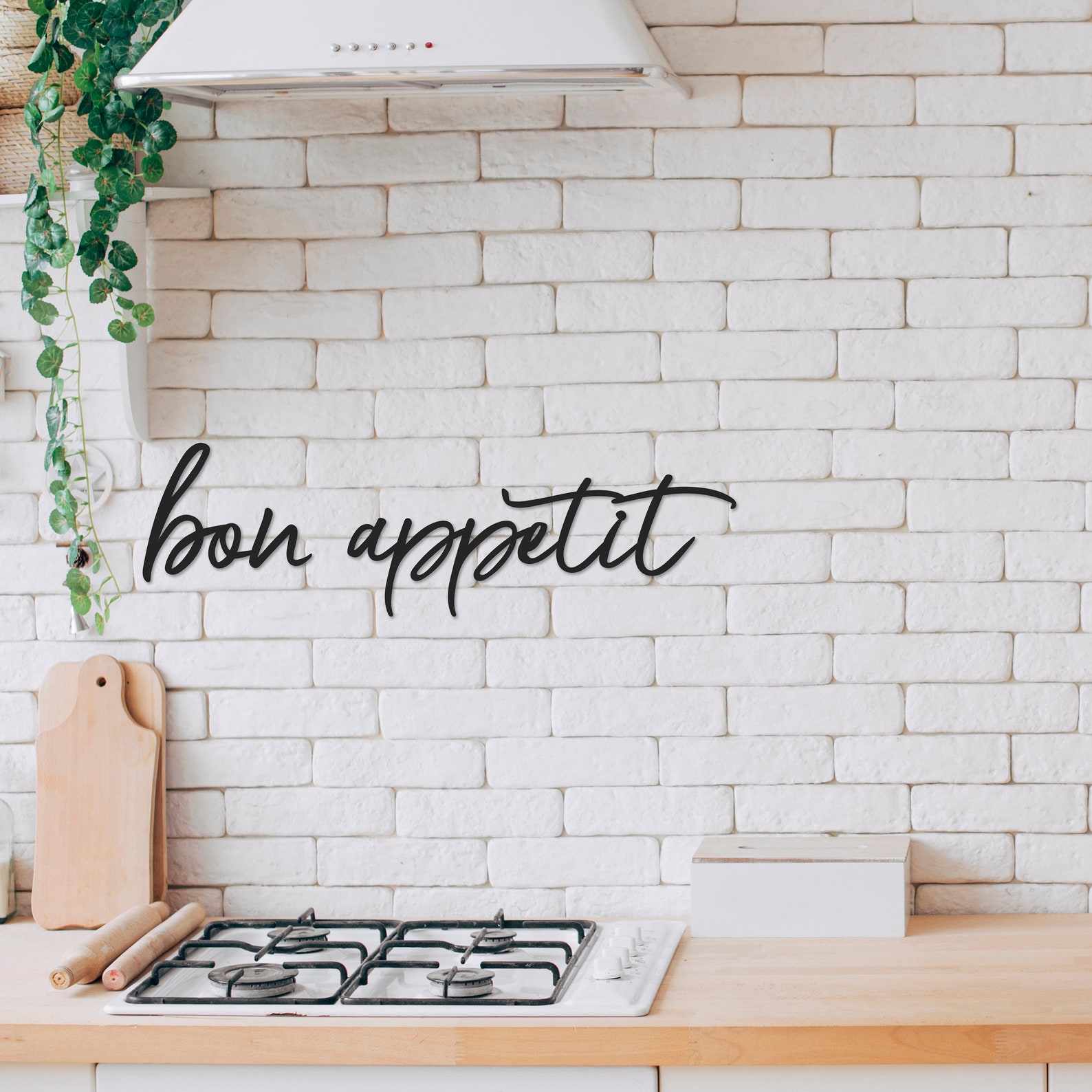 Bon Appetit Metal Wall Art Eat Sign Bon Appetit Kitchen | Etsy