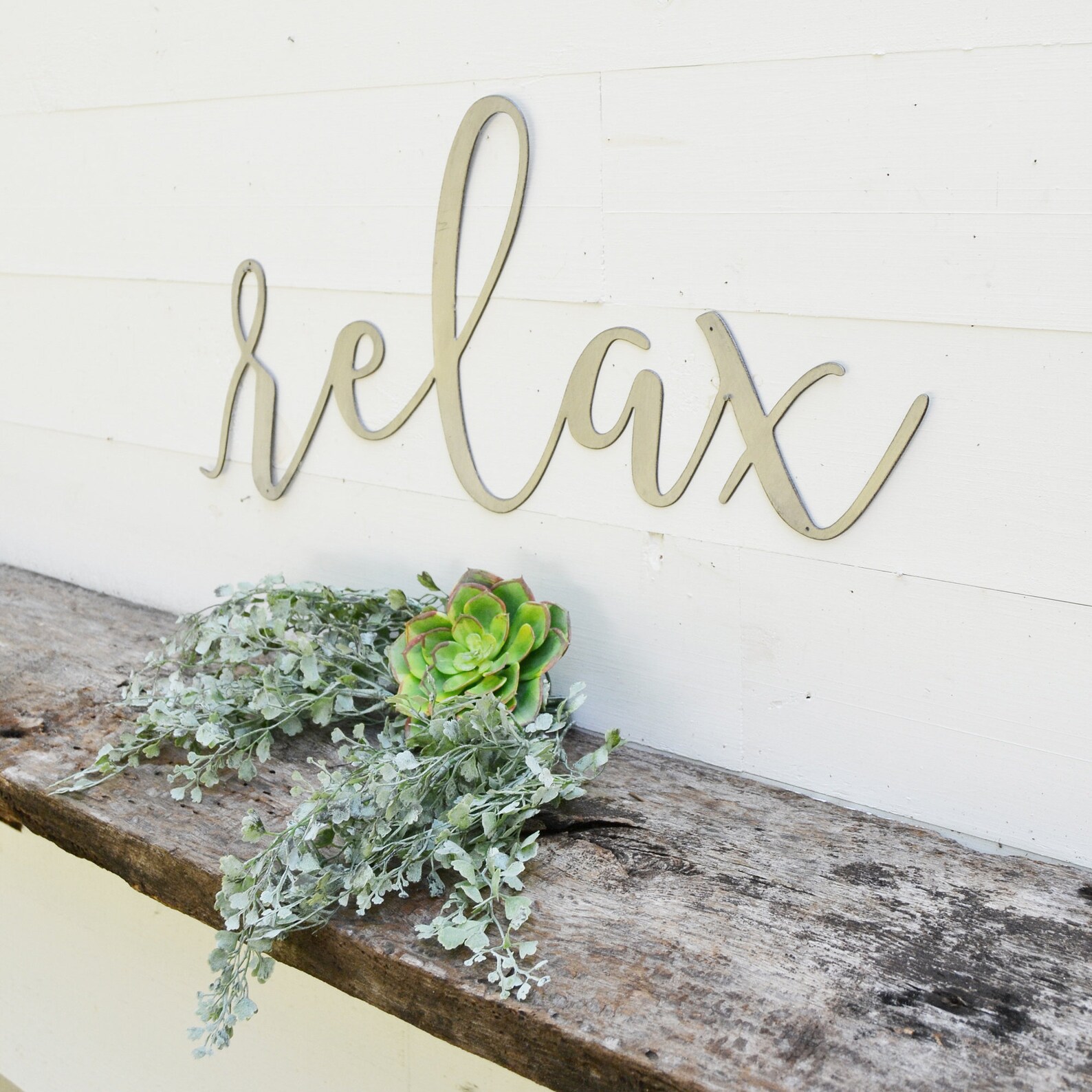 Relax Metal Sign Metal Wall Art relax Sign Metal Words - Etsy