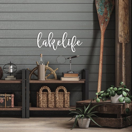 Lakelife Metal Sign Lake Decor Lakehouse Sign Metal - Etsy